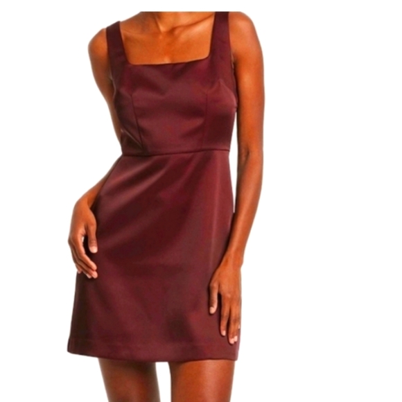 a new day | Dresses | Red Sheath Mini Dress Square Neck Cocktail | Poshmark